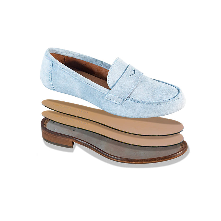 Mocassins confort Mina Bordeaux – KarlandMax